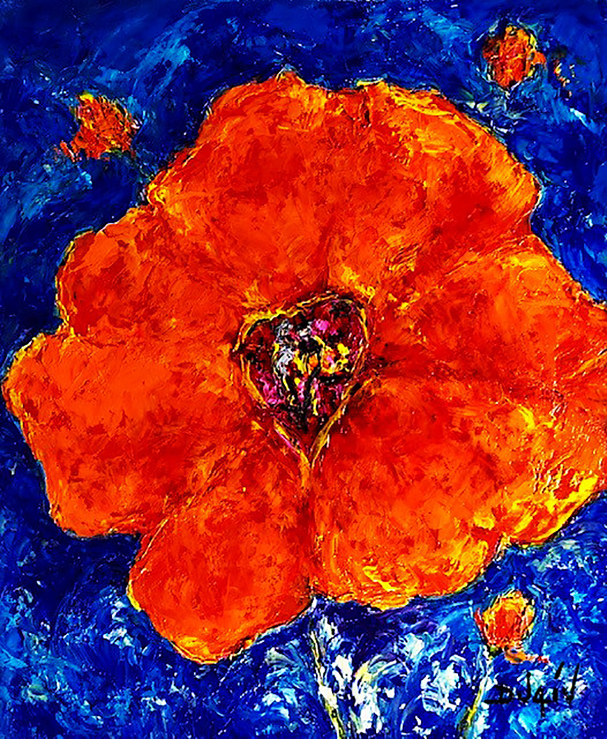 Le Coquelicot 24'' x 20'' - Duaiv