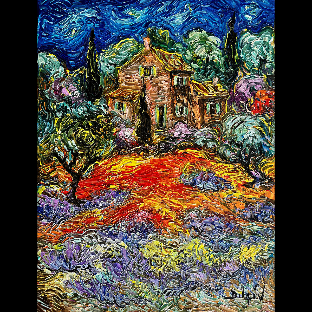 Van Gogh House24'' x 18'' - Duaiv