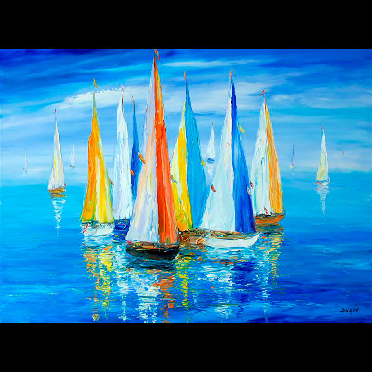 Les Voiles7.5 x 9.75'' - Duaiv