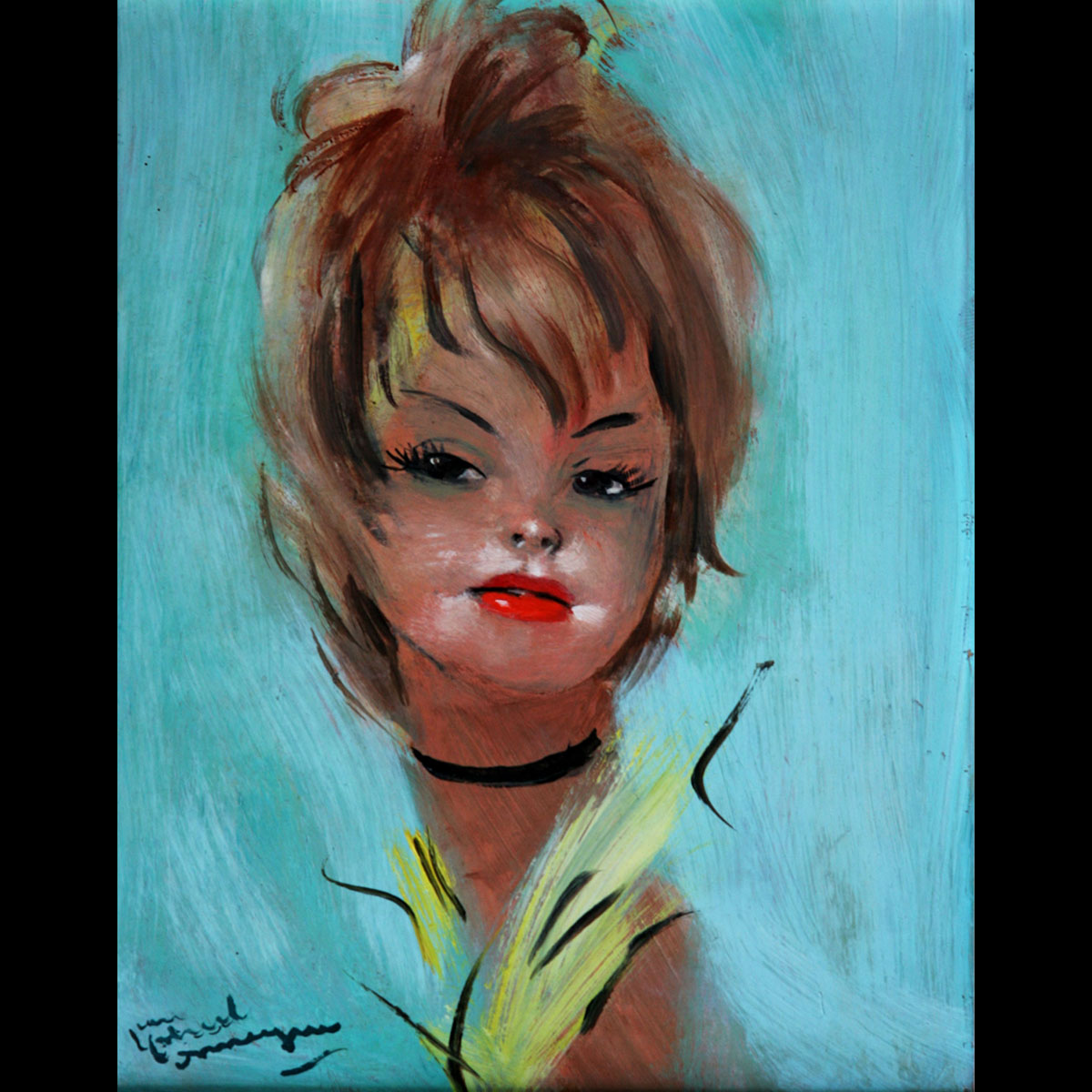 Jean - Gabriel Domergue 1889 - 1962 Nicole 9'' x 7.5'' - Duaiv