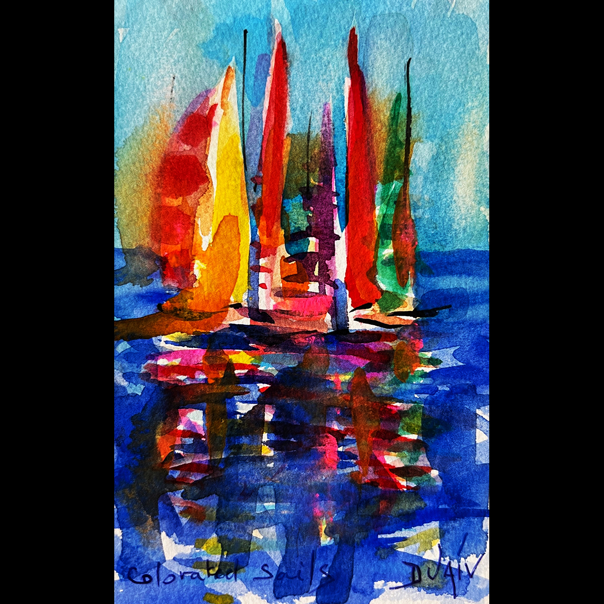 Colored Sails 7'' x 4.5'' - Duaiv