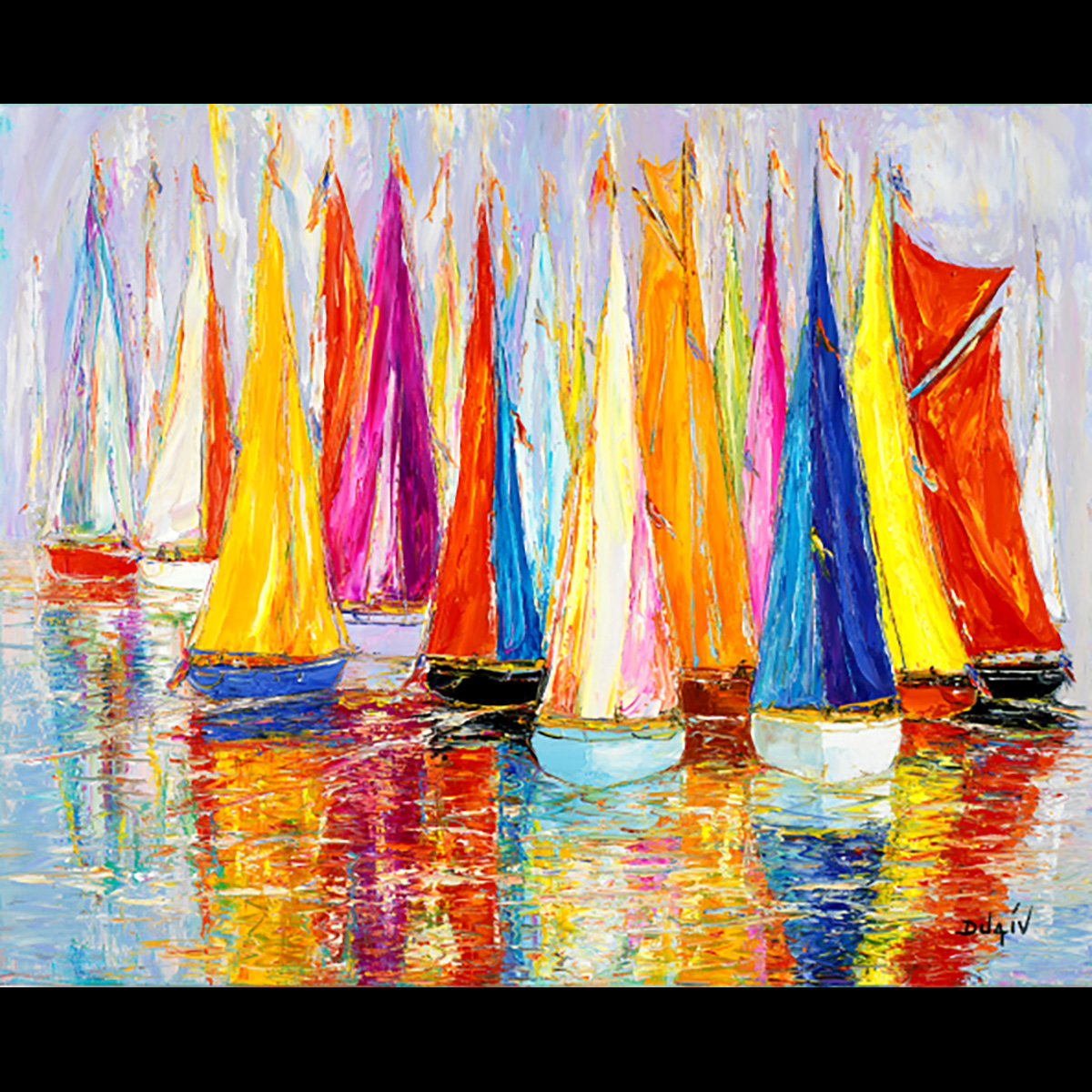 Sails and Reflexion Artist Proof 24'' x 30'' - Duaiv