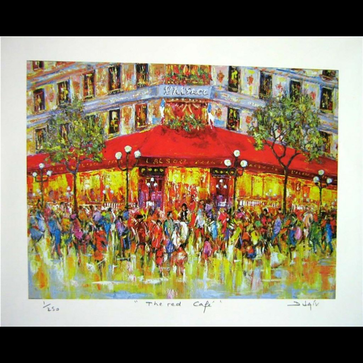 The Red Cafe Artist Proof 11'' x 14.5'' - Duaiv