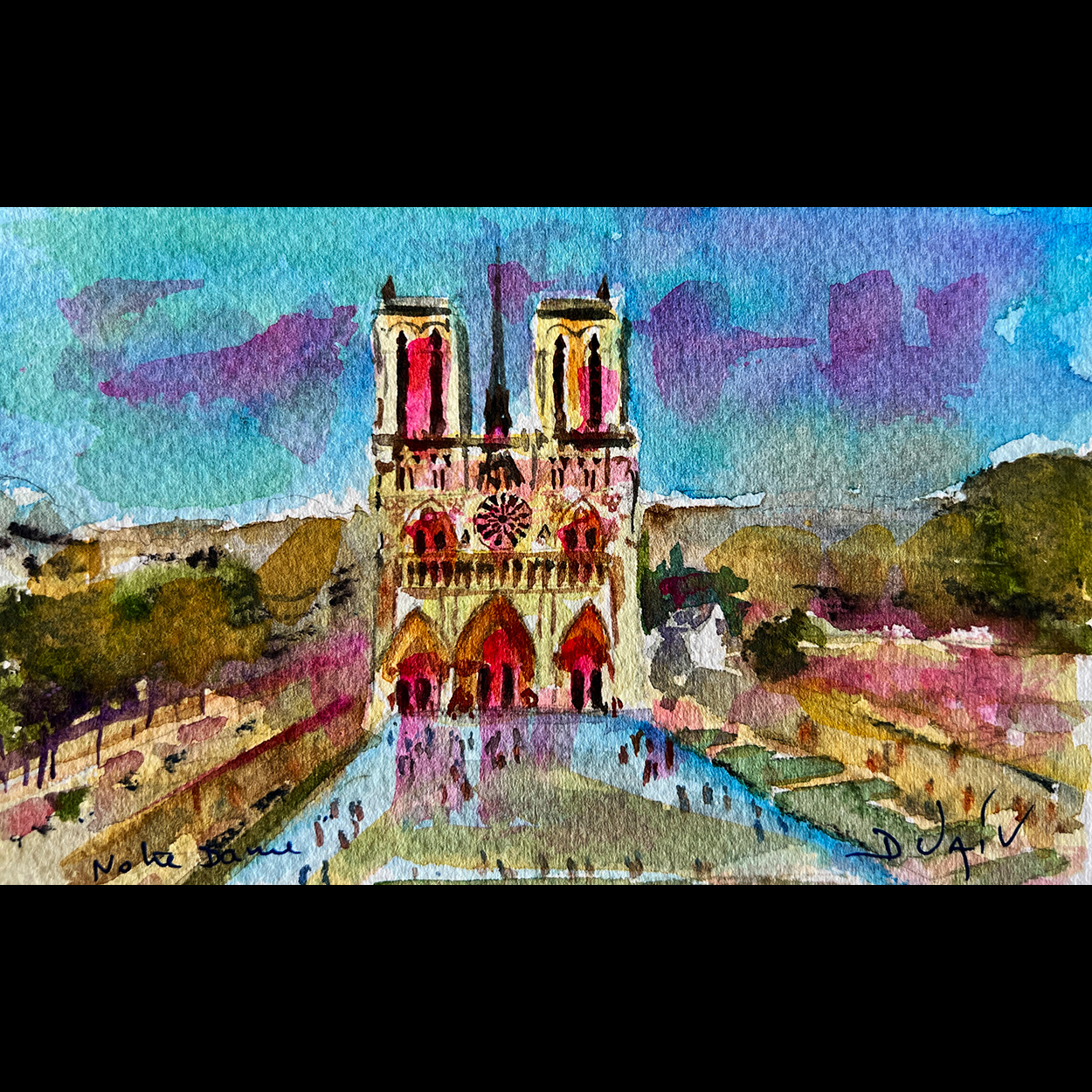 Notre Dame Spring 4.5'' x 7'' - Duaiv